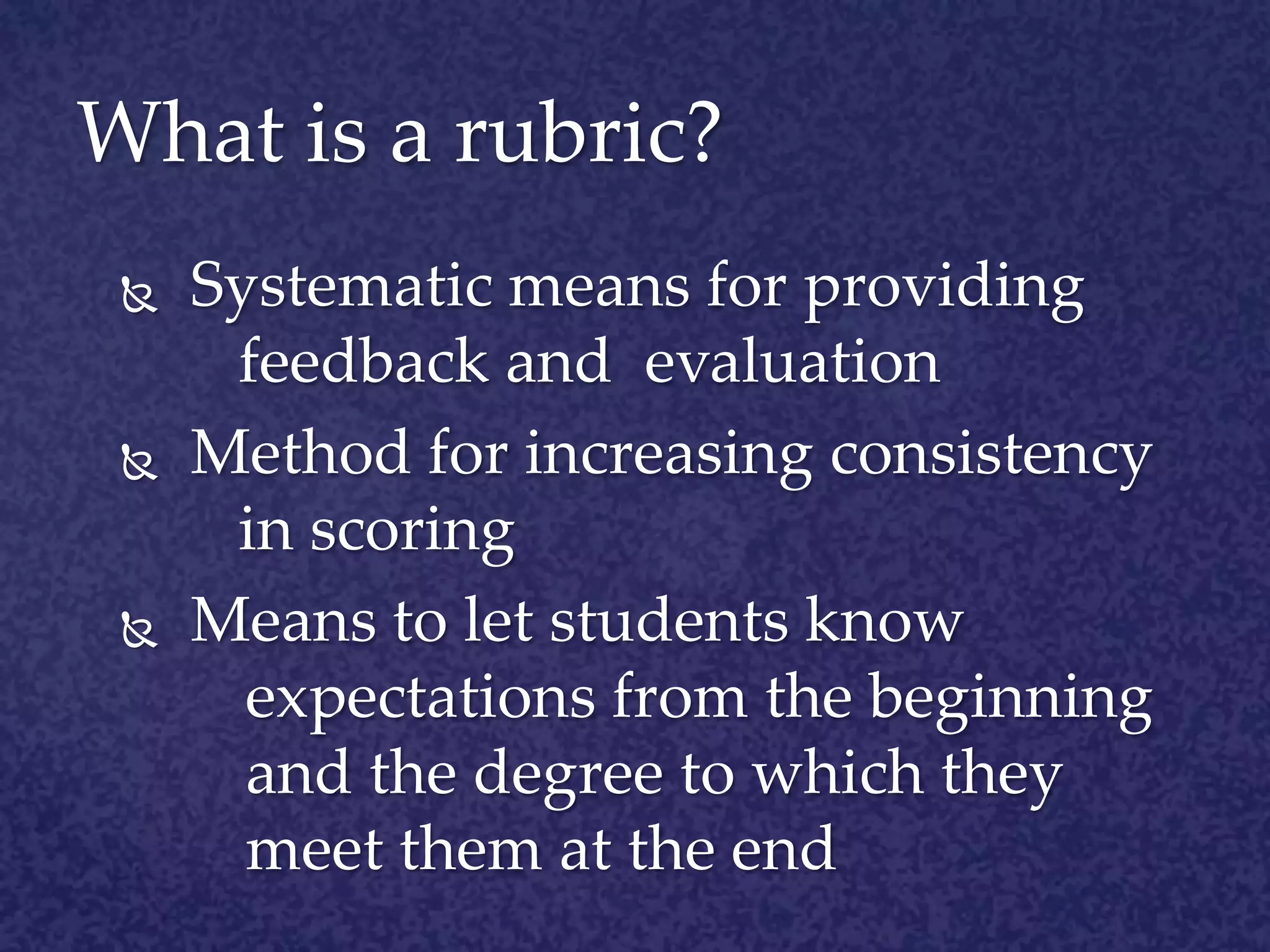 Rubric Development | PPTX