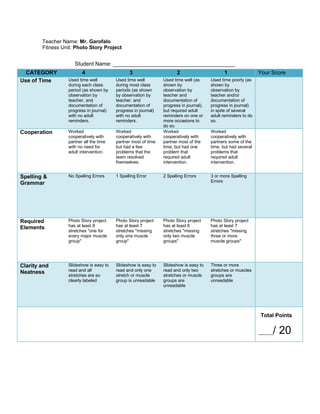 Rubric | PDF