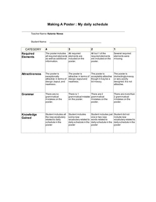 Rubric | DOCX