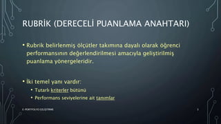 Rubrik Türleri | PPTX