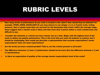 Rubric Presentation2 | PPT