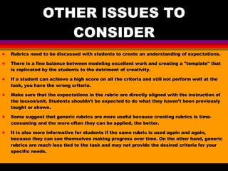 Rubric Presentation2 | PPT