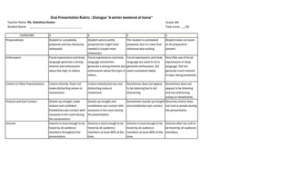 Rubrica 8vo basico para presentacion oral | PPT