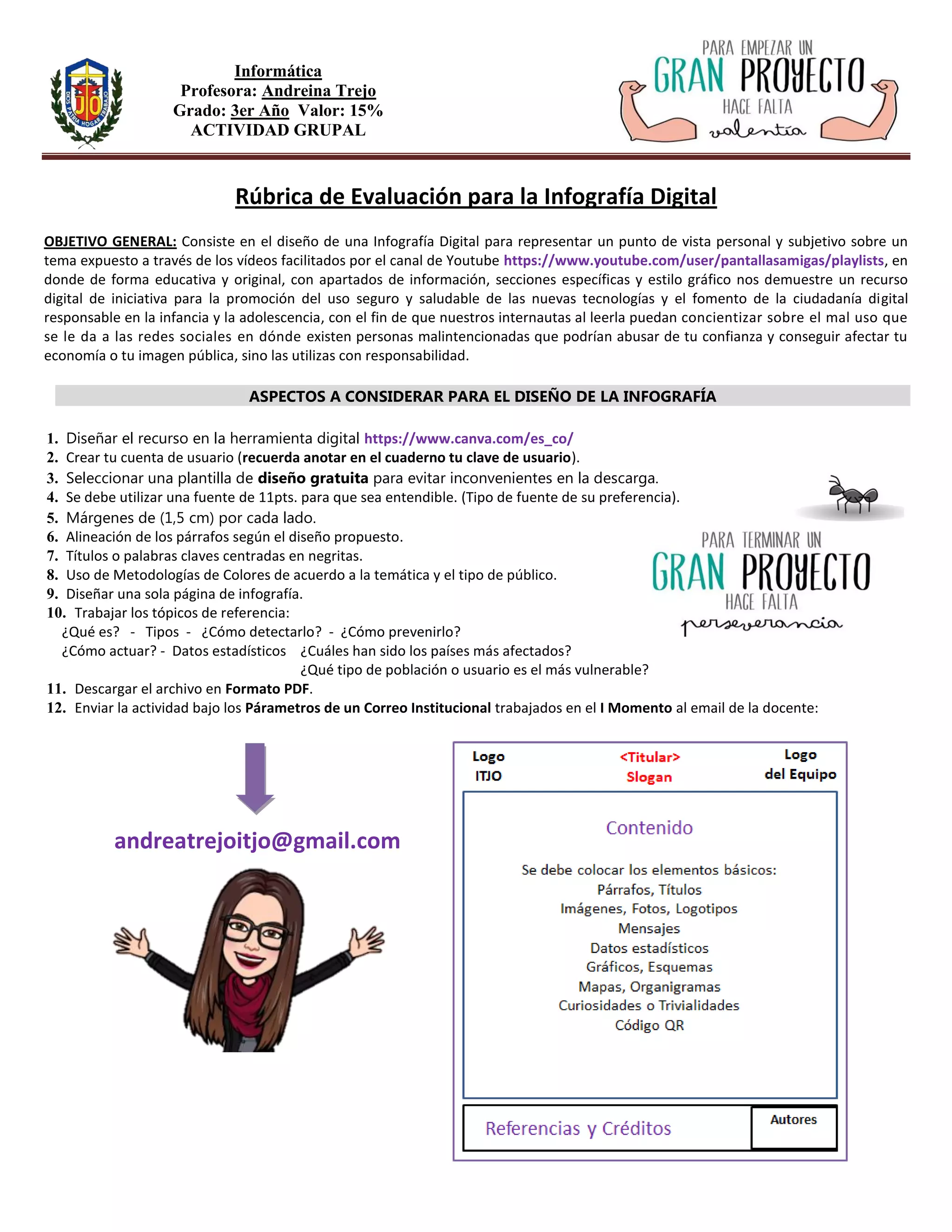 Rubrica de infografia | PDF | Computing | Technology & Computing