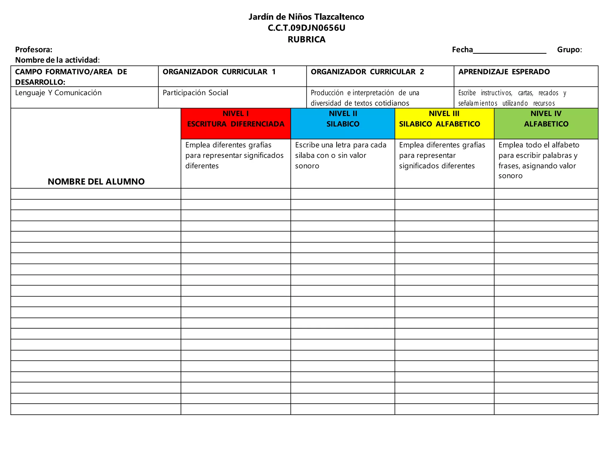 RUBRICA NIVELS DE ESCRITURA.docx