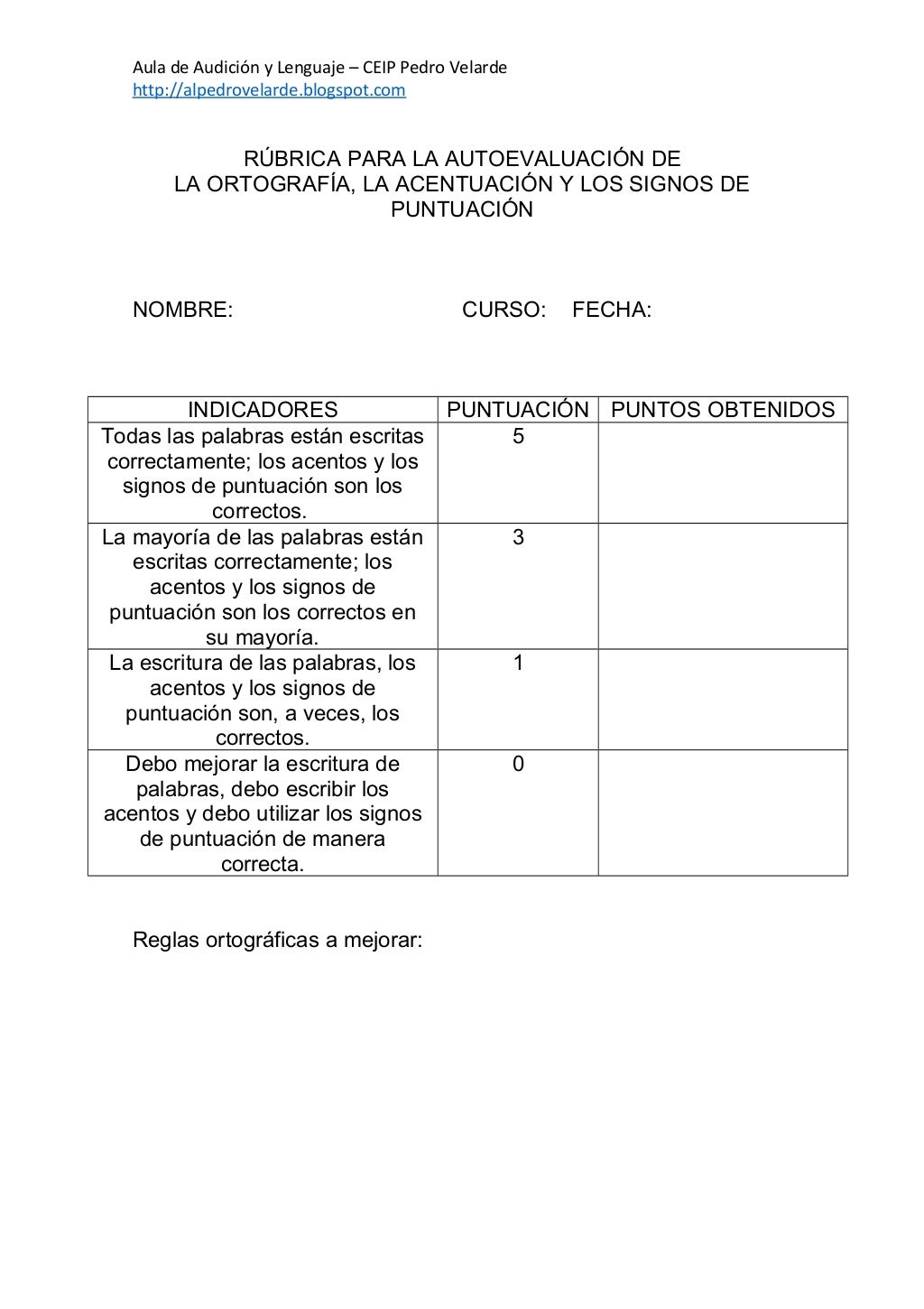 Criterios Para Evaluar Un Dictado De Palabras Image To U