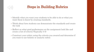 Rubrics | PPT