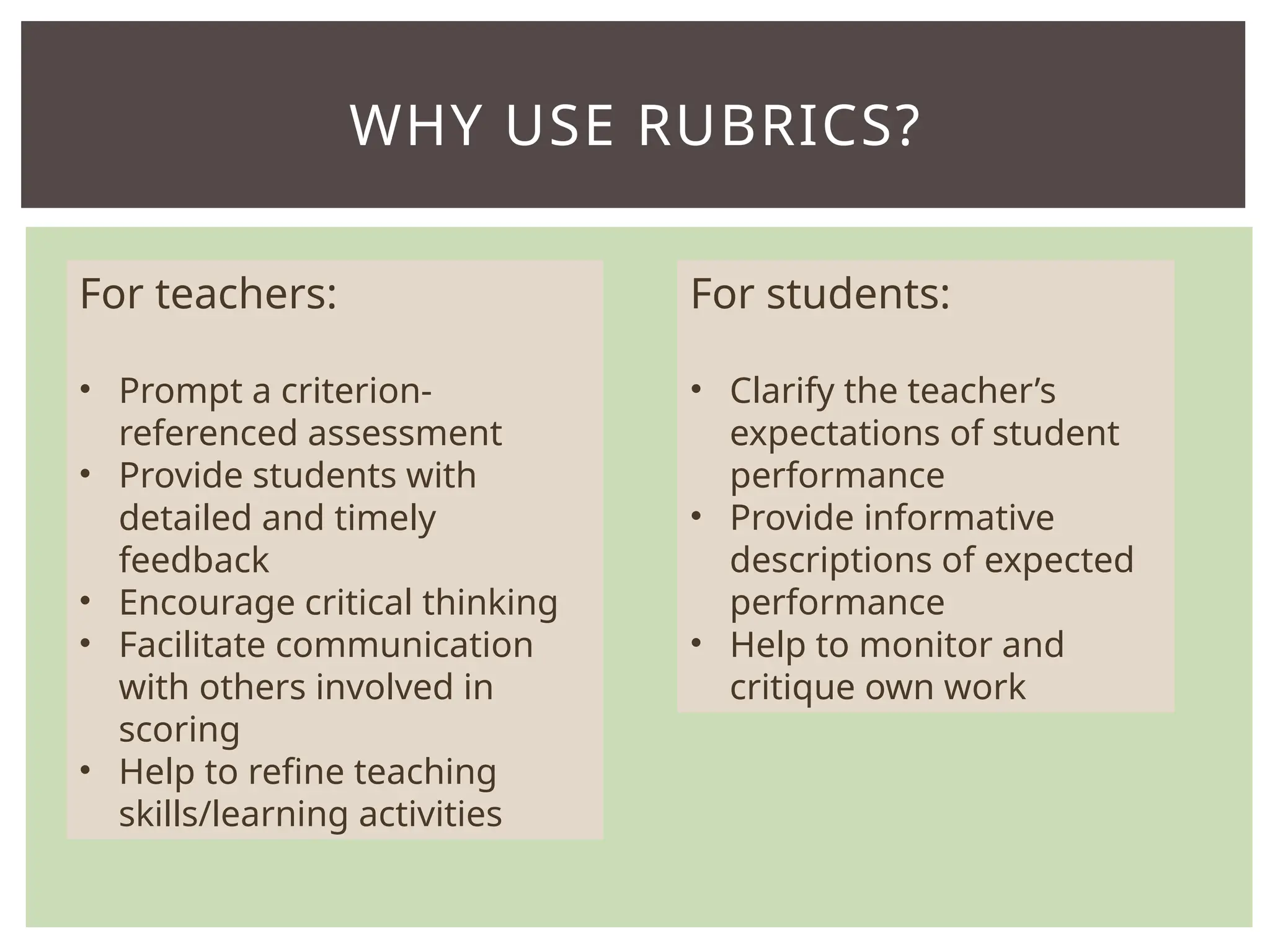 rubric_development.pptx This presentation provides the information ...