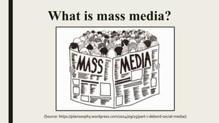 Media and Information Literacy (MIL) Types of Media (Part 2)- Mass ...