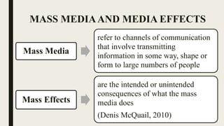 Media and Information Literacy (MIL) Types of Media (Part 2)- Mass ...