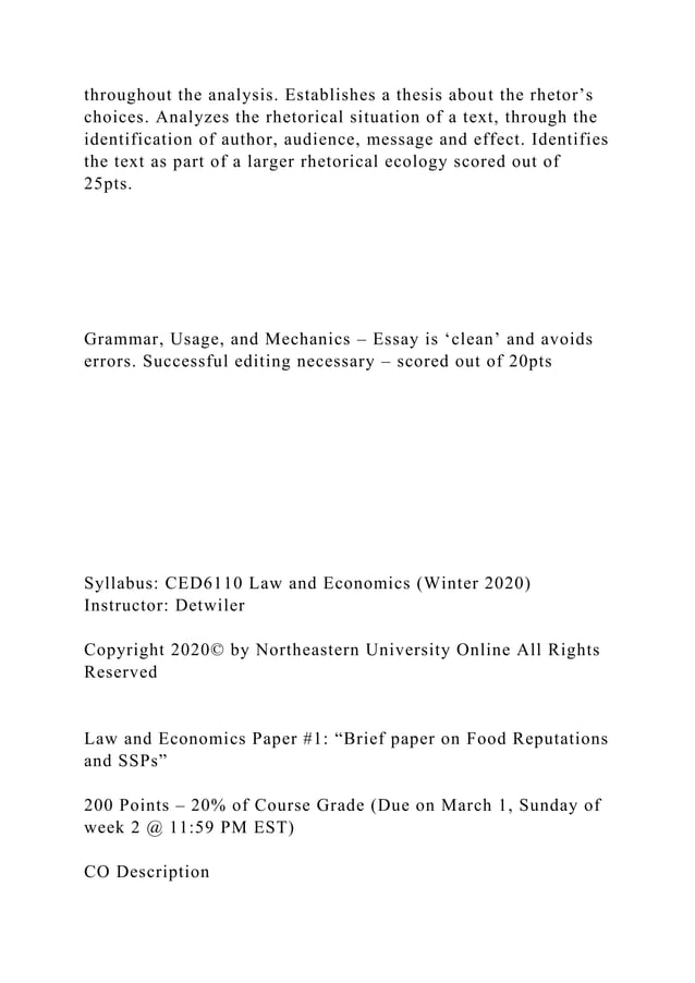 Rubric for Essay II – Final DraftEssay II54321Format.docx