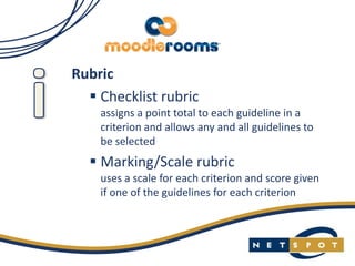 Rubric grading in moodle | PPTX | Educational Assessment | Education