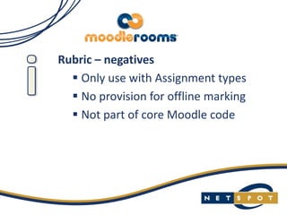 Rubric grading in moodle | PPTX | Educational Assessment | Education