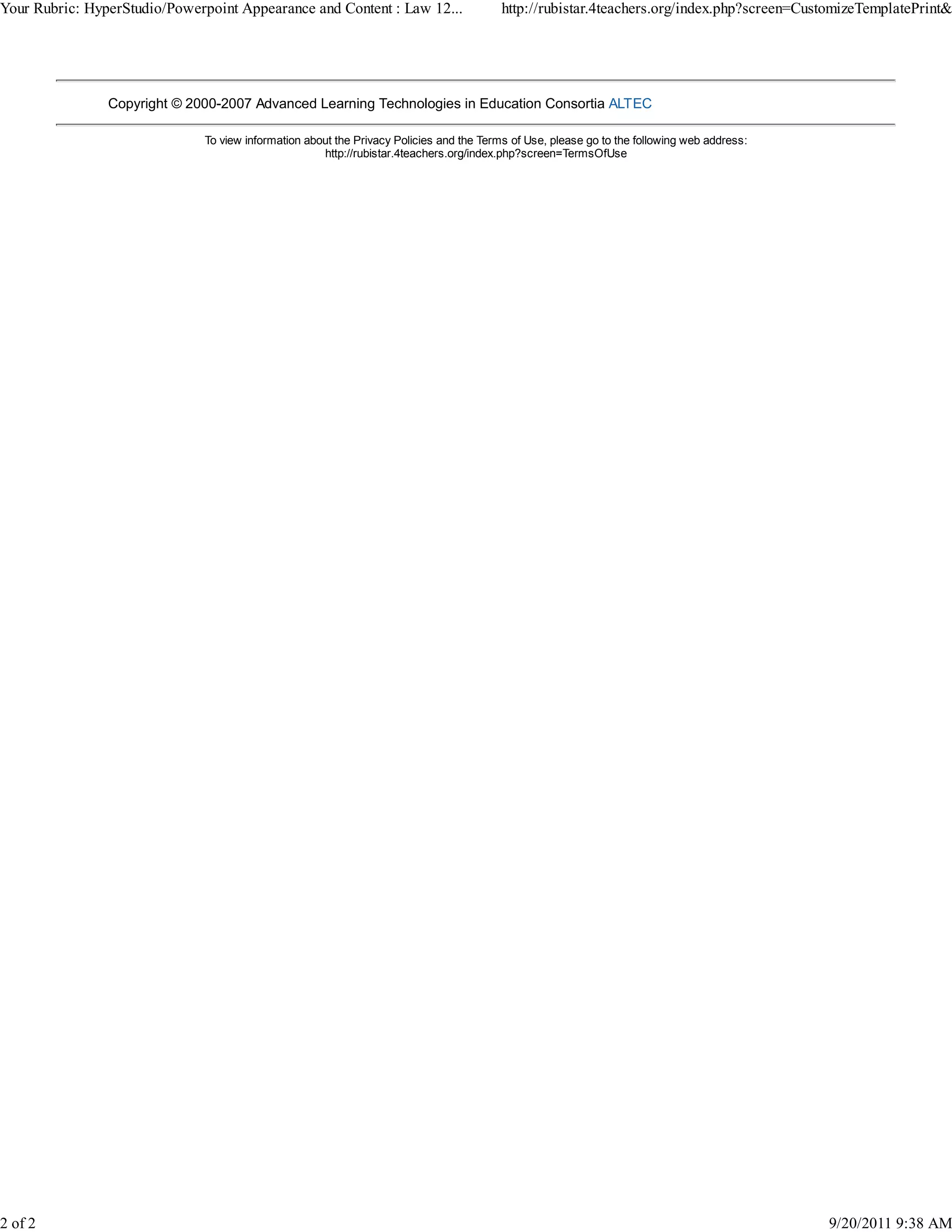 Rubric law 12 magna carta powerpoint | PDF