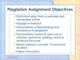 Building Rubrics: The Easy Steps Way | PPTX | Educational Assessment ...