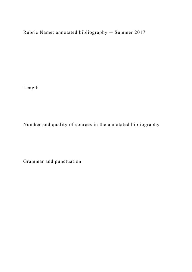 Rubric Name annotated bibliography -- Summer 2017.docx