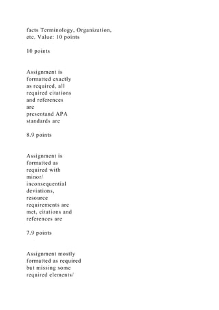 Rubric Name Copy of General Grading Rubric for Projects .docx