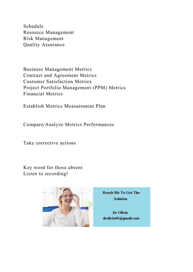 RubricRubric for Assignment 5a- MetricsMaxYour PointsCommentsTop.docx