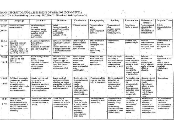 Scoring Rubric Elementary Science