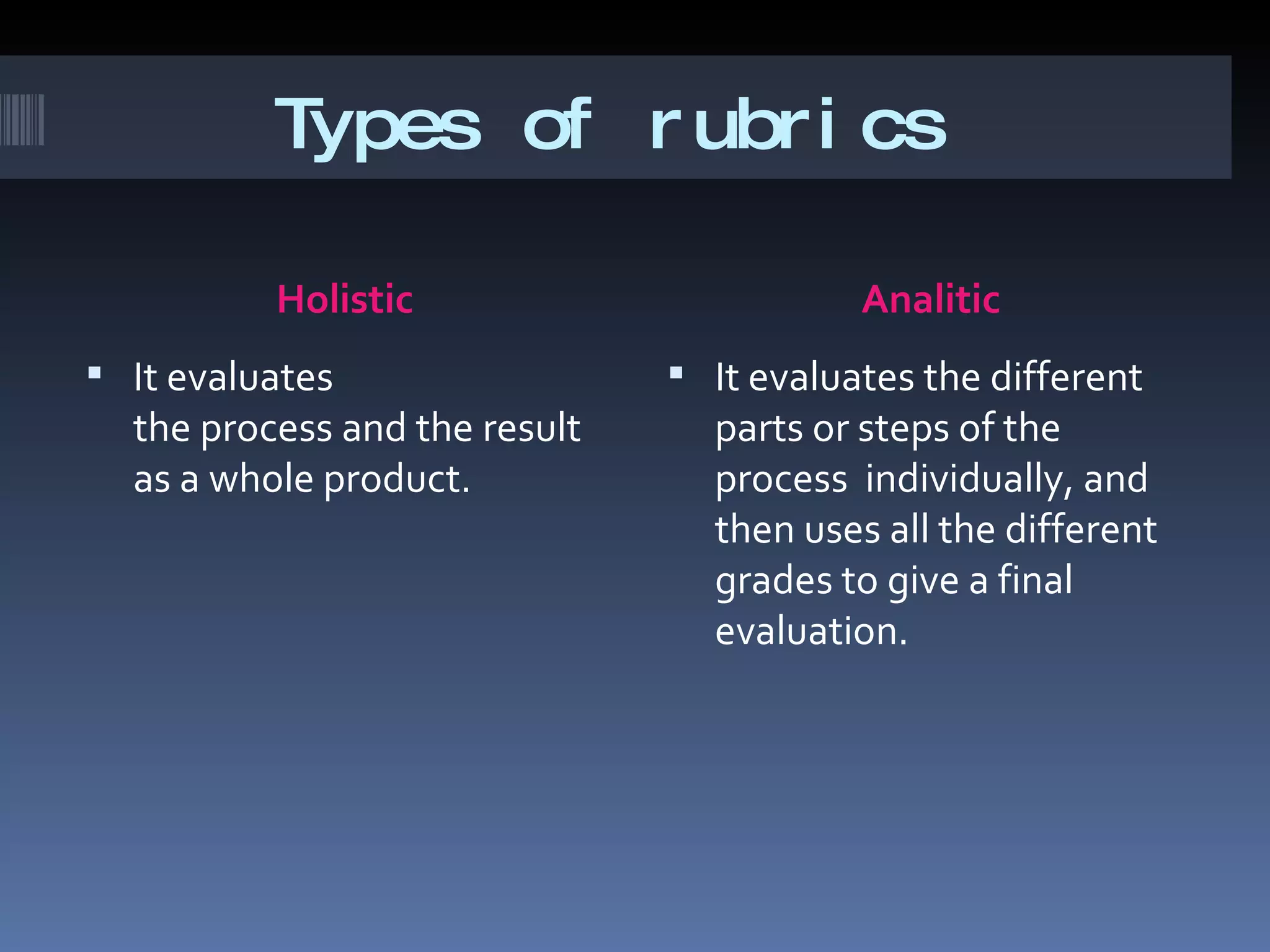Rubrics | PPT