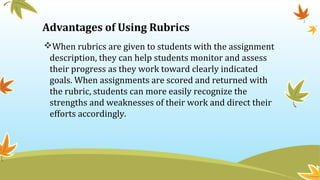 Test Rubrics | PPT