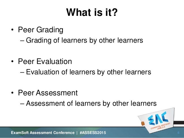 The Value of Peer Grading Using ExamSoft Rubrics