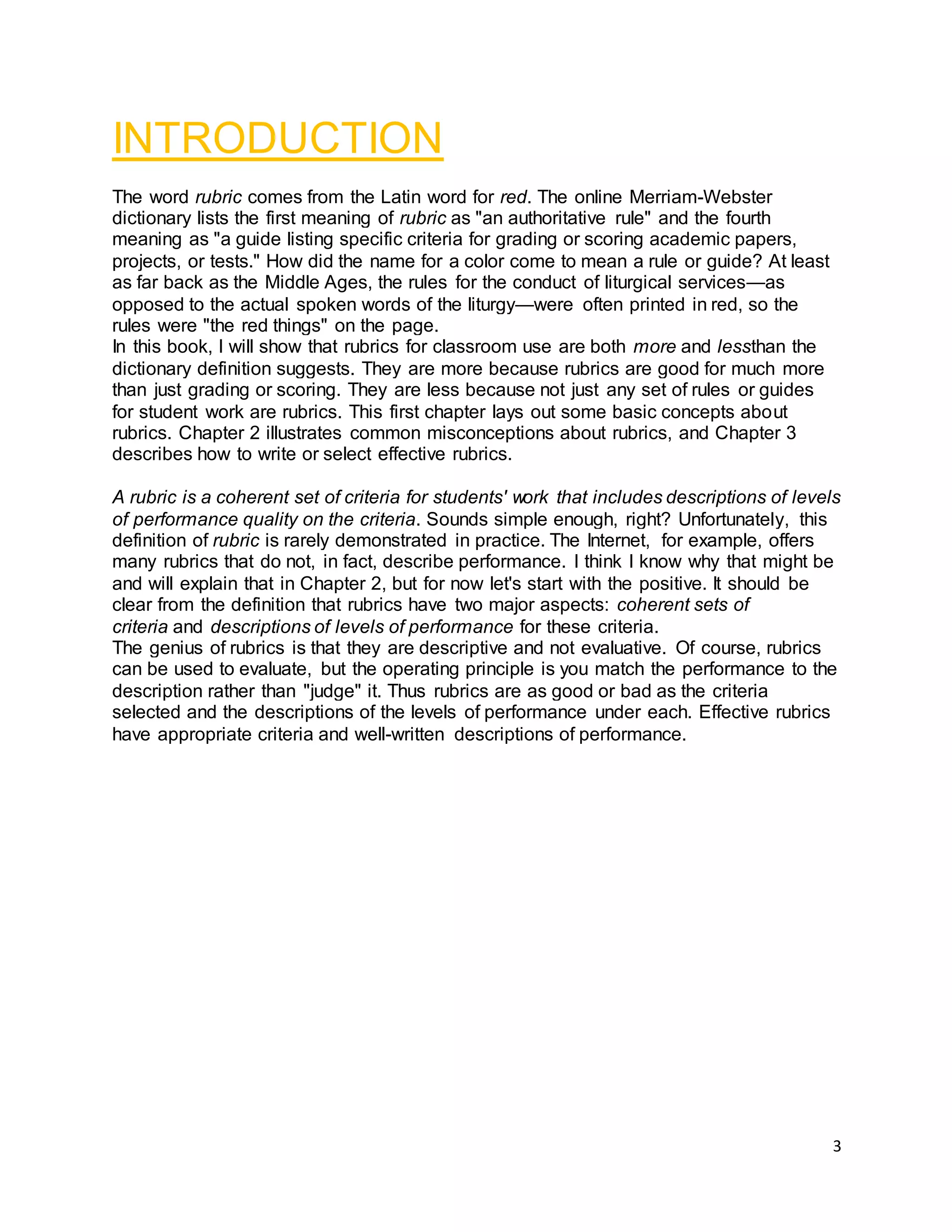 Rubrics | DOCX