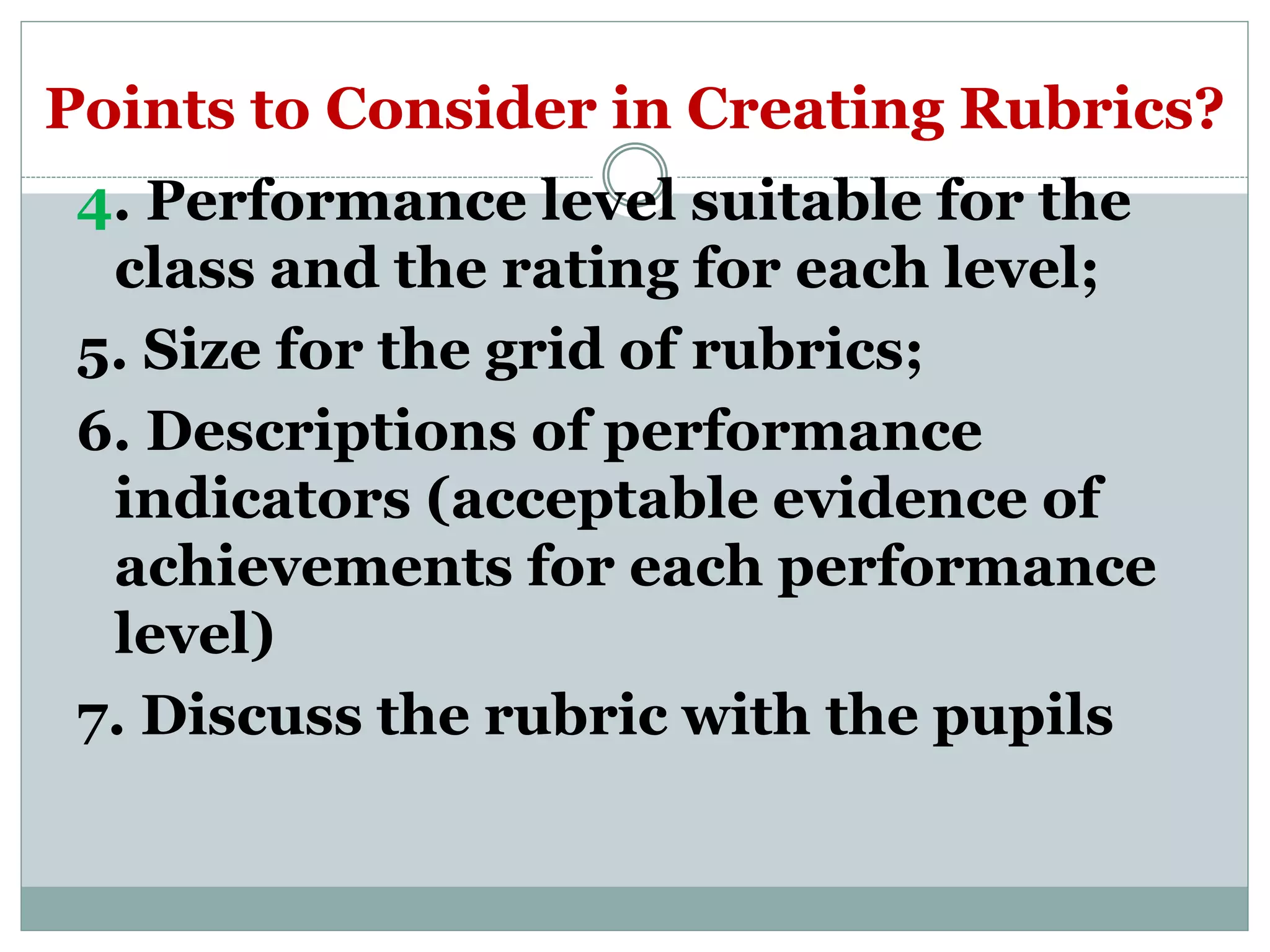 Rubrics | PPTX