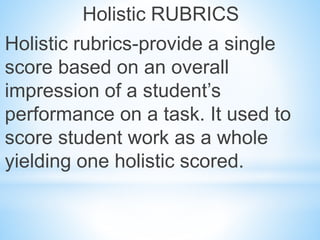 Rubrics | PPT