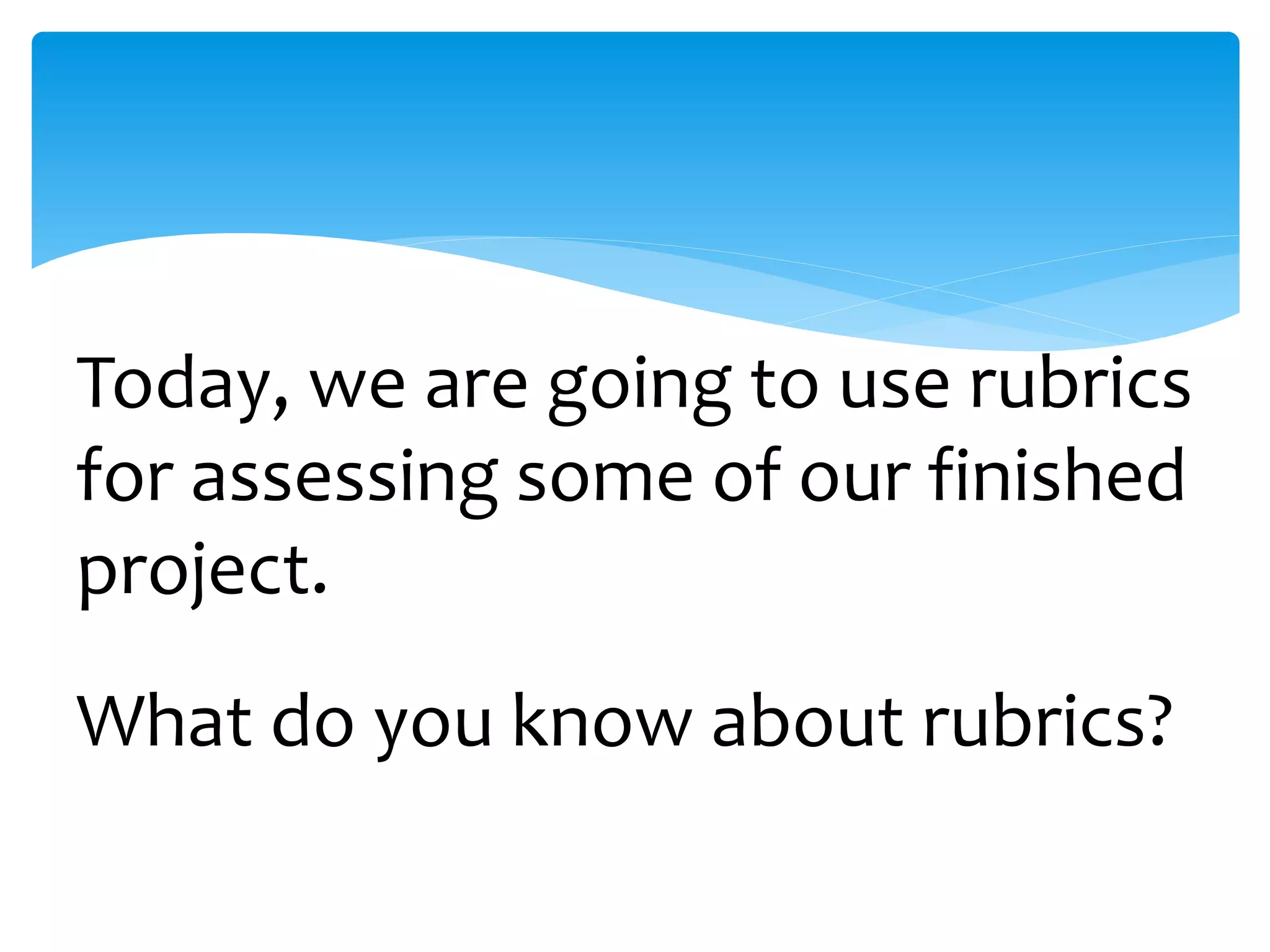 Rubrics Pptx