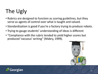 Rubrics: the good, the bad, the ugly | PPTX