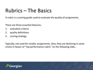 Rubrics: the good, the bad, the ugly | PPTX