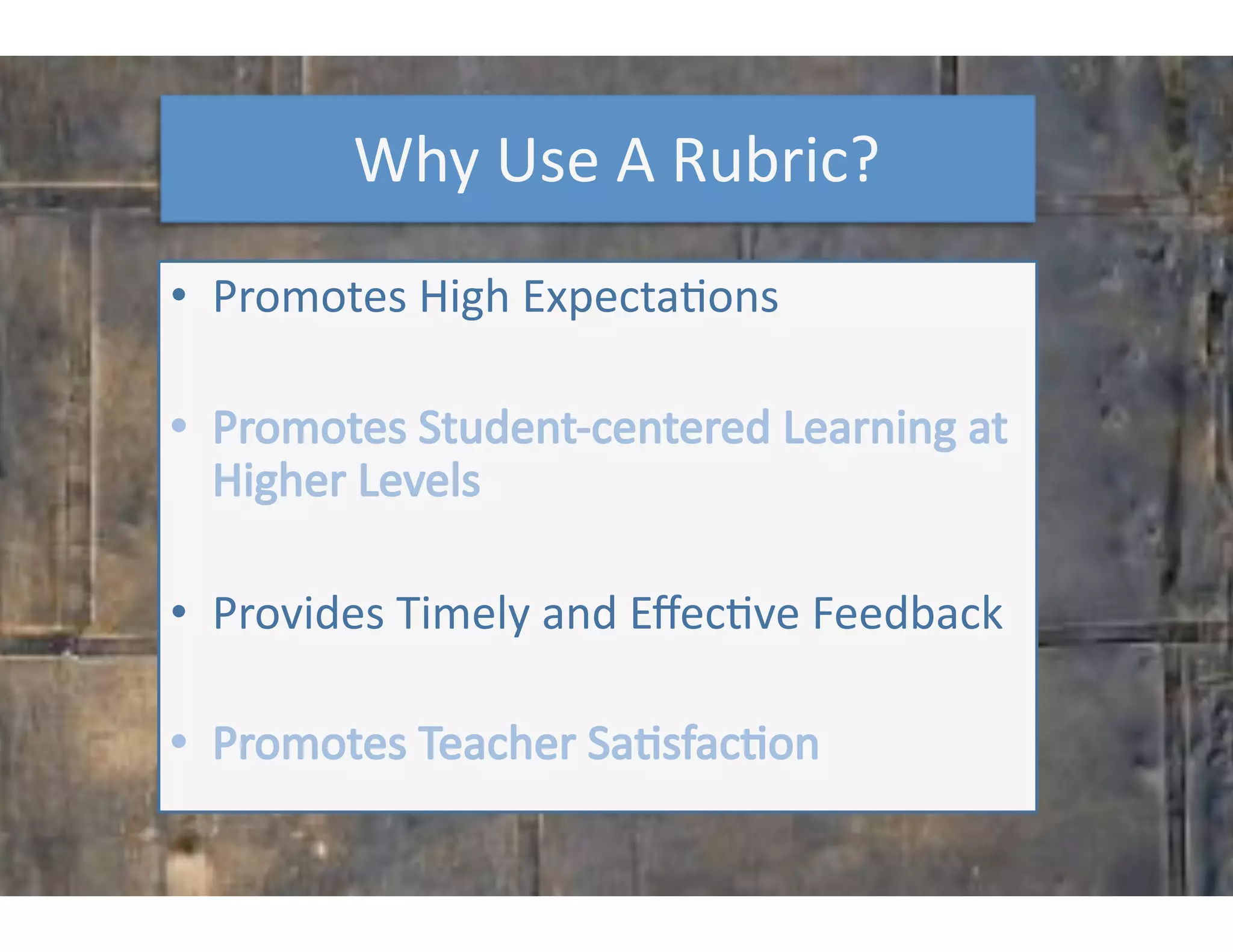 Rubrics best practices | PPT