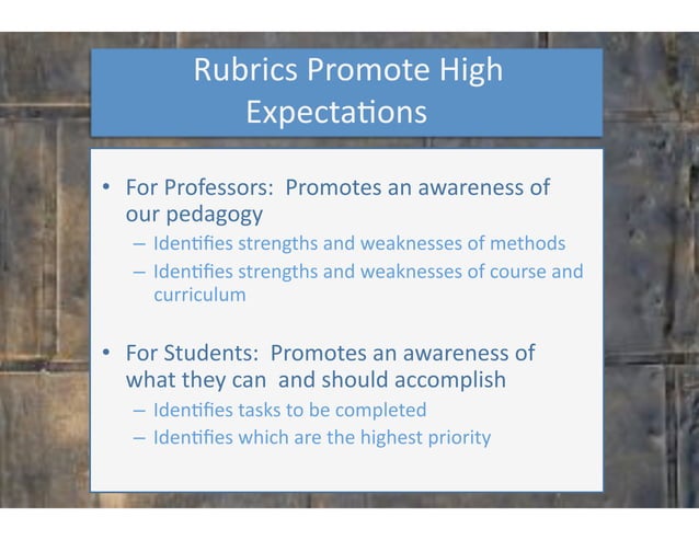 Rubrics best practices | PPT