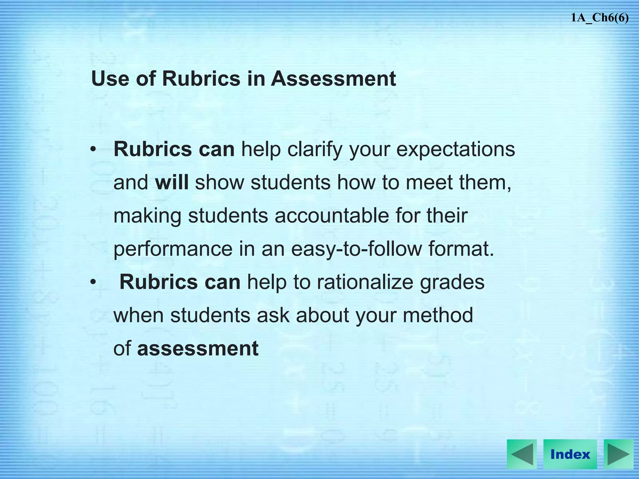 RUBRICS FOR ASSESSMENT.ppt