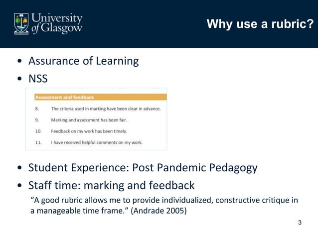 Closing the loop: using holistic rubrics for effective assessment and ...