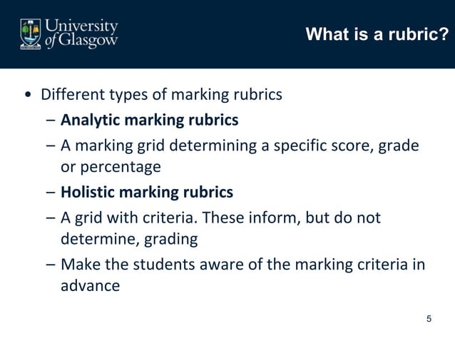 Closing The Loop Using Holistic Rubrics For Effective Assessment And 8186