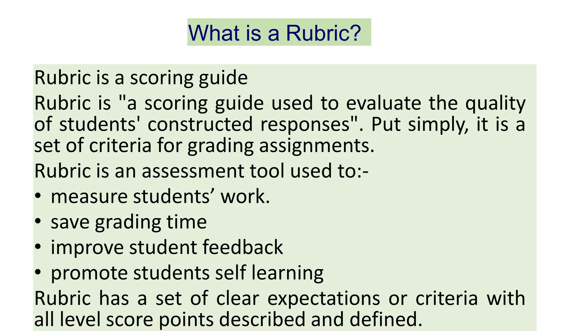 Rubrics for Educational Assessment.pptx