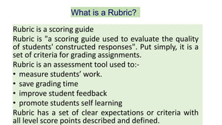 Rubrics for Educational Assessment.pptx