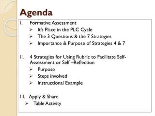 Rubrics for Strategies 4 & 7 | PPTX