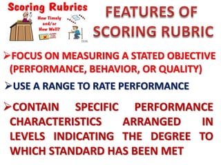 Rubrics ppt | PPSX