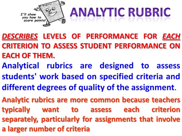 Rubrics ppt | PPSX