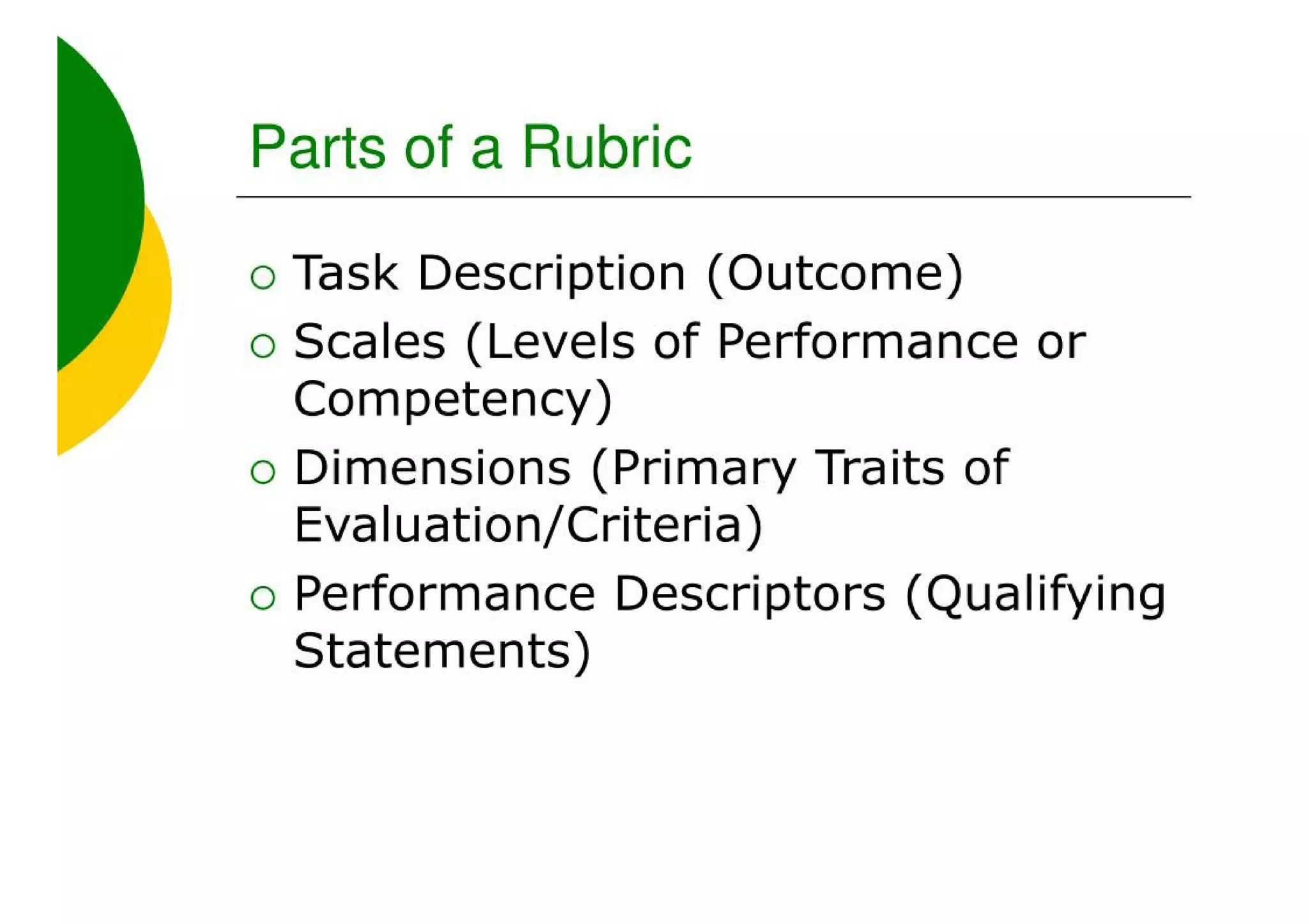 Rubric Workshop | PDF