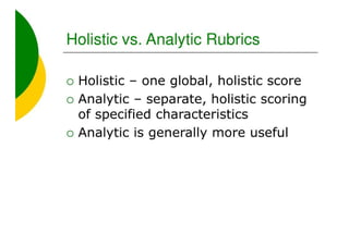 Rubric Workshop | PDF