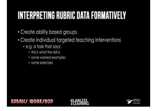 RUBRIC WRITING WORKSHOP | PDF
