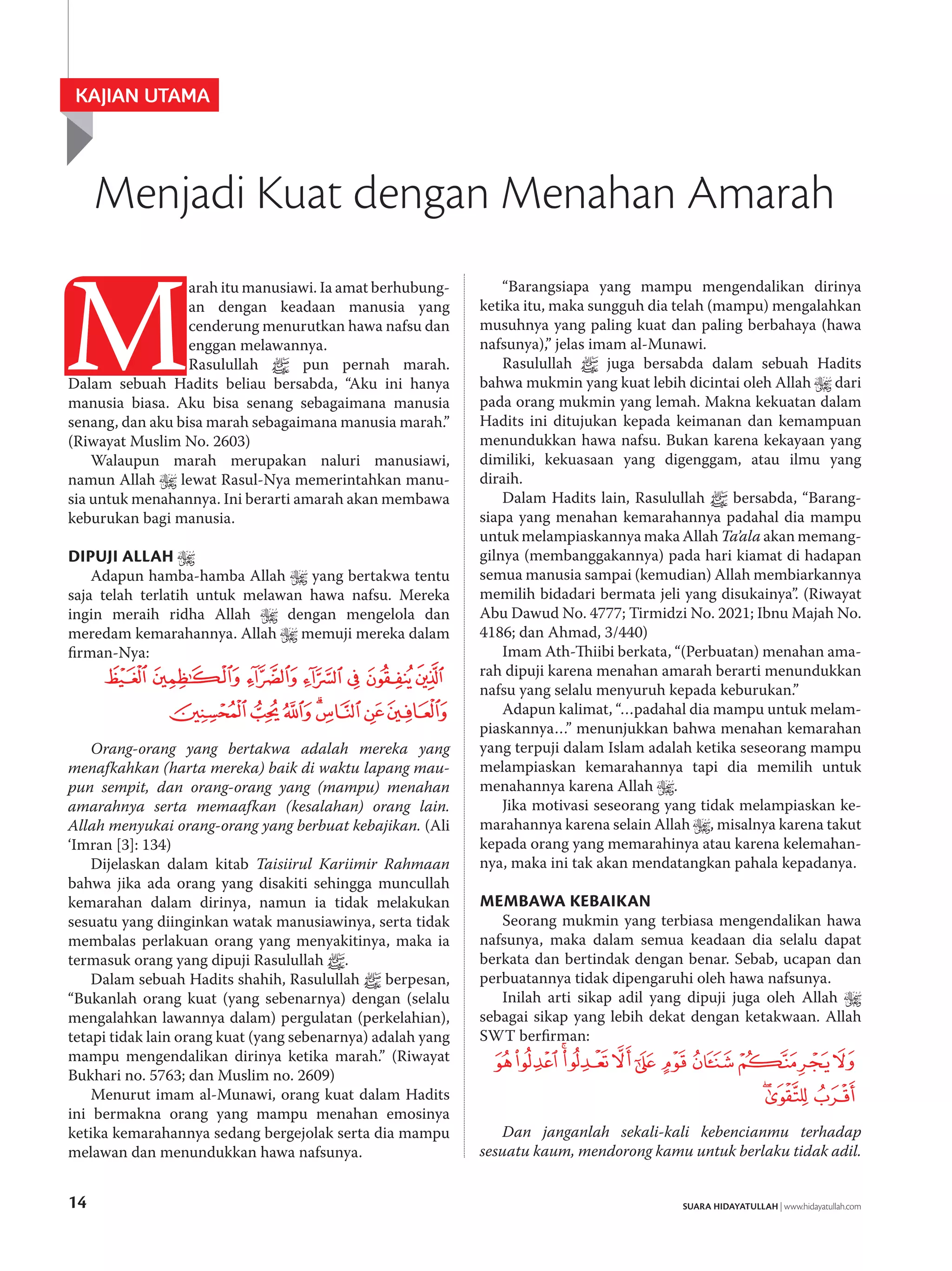 RUBRIK PARENTING MAJALAH HIDAYATULLAH | PDF