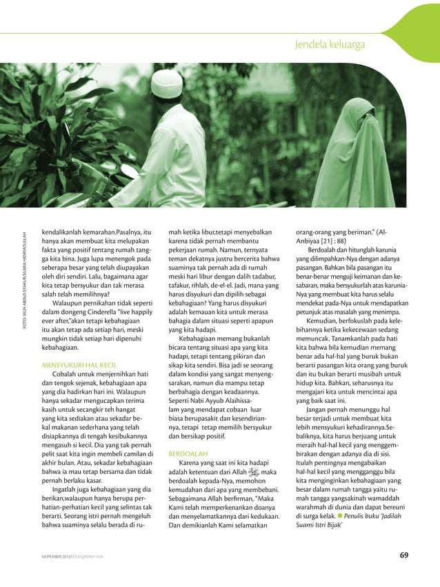 Rubrik Parenting Jendela Keluarga Majalah Hidayatullah | PDF