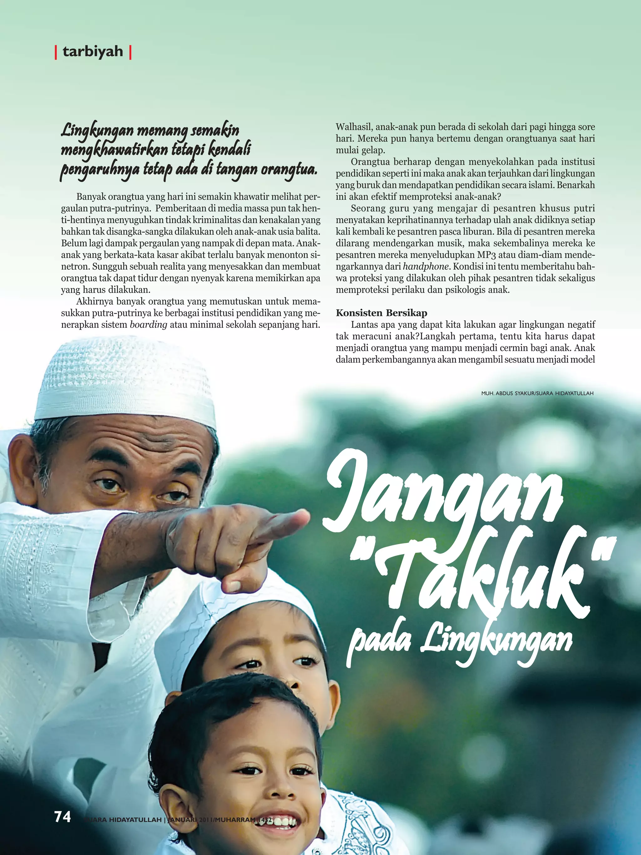 Rubrik Parenting - Jendela Keluarga Majalah Hidayatullah | PDF