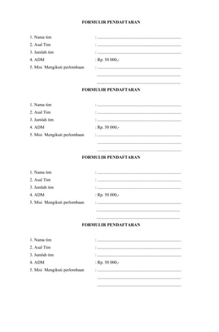 Rubrik penilaian senam | DOC