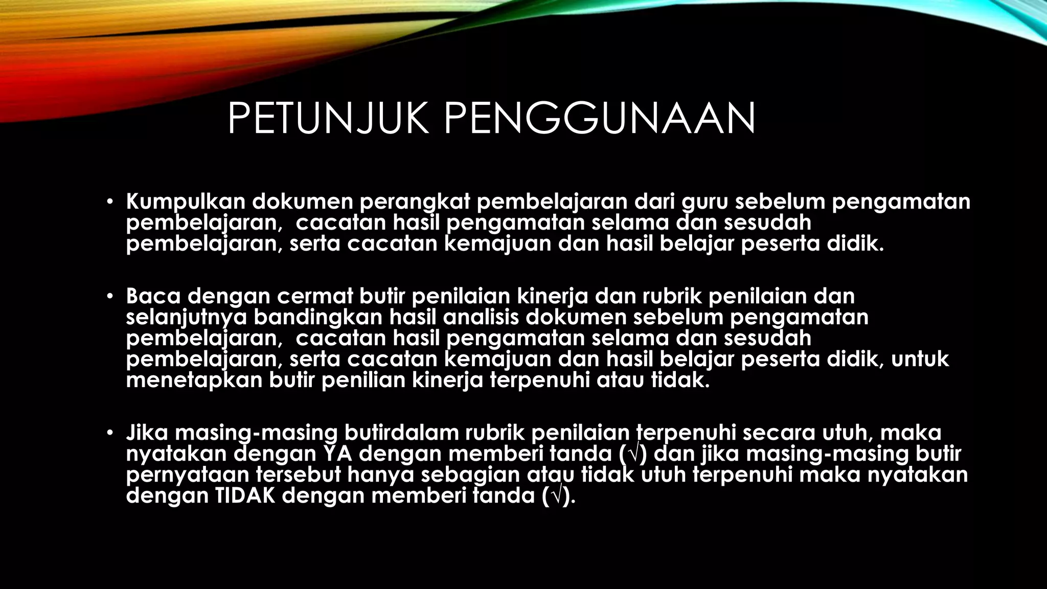 Rubrik Penilaian Kinerja Guru | PPTX